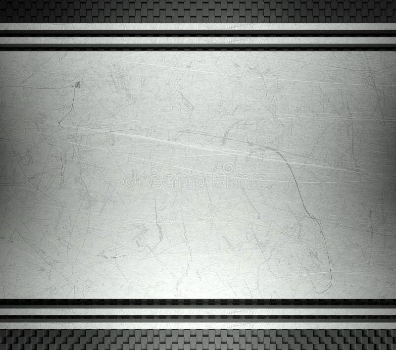 Steel Template with Copy Space Metal Background Stock Illustration ...