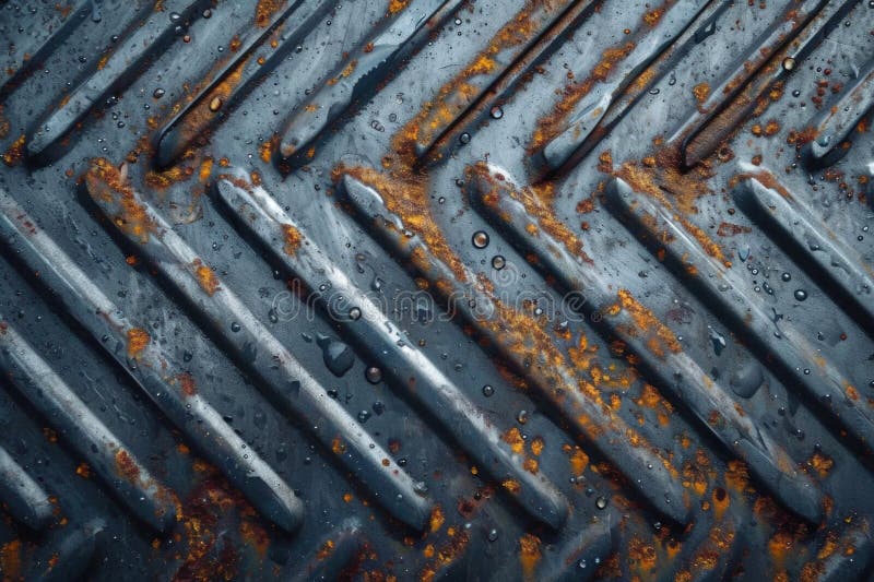 Steel Texture, Painted in Steel Color, with Rust Stock Illustration ...