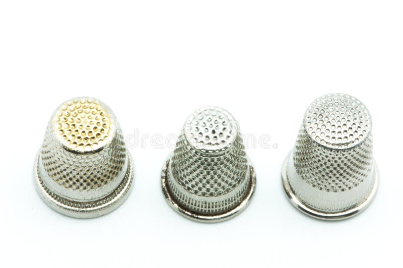 Steel thimble stock image. Image of crafts, texture, thimbles - 35425717