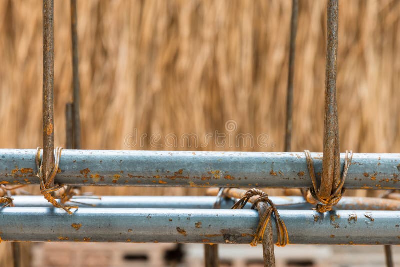 Steel tie for structure stock image. Image of industry - 70011857