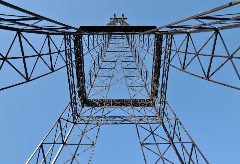 Steel Towar Construction - Industrial Monster Stock Image - Image of ...