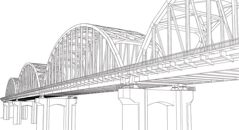 Steel Truss Bridge Stock Illustrations – 383 Steel Truss Bridge Stock ...
