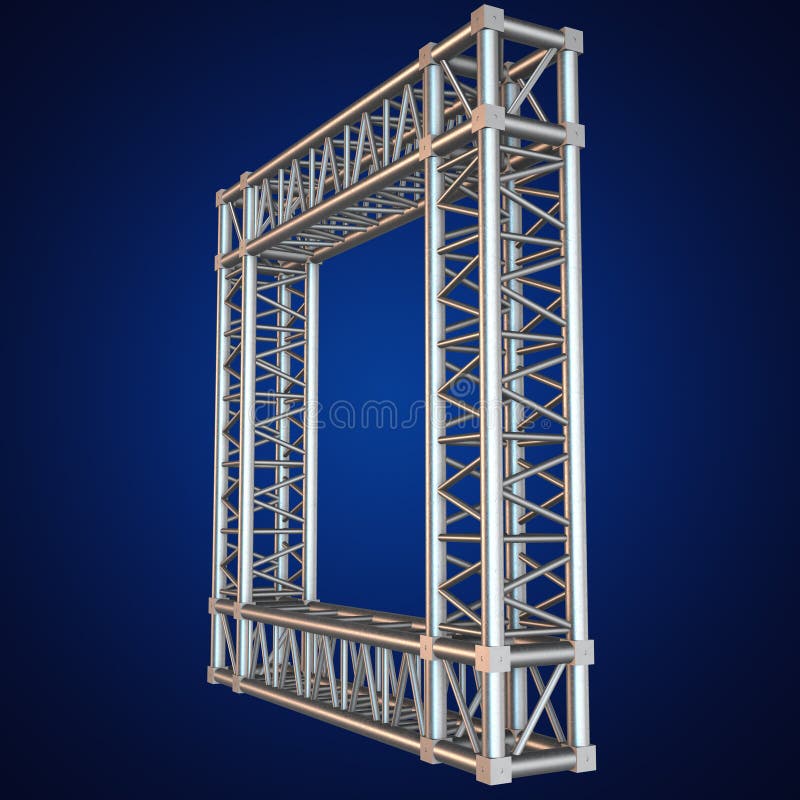 Steel truss girder element stock illustration. Illustration of ...