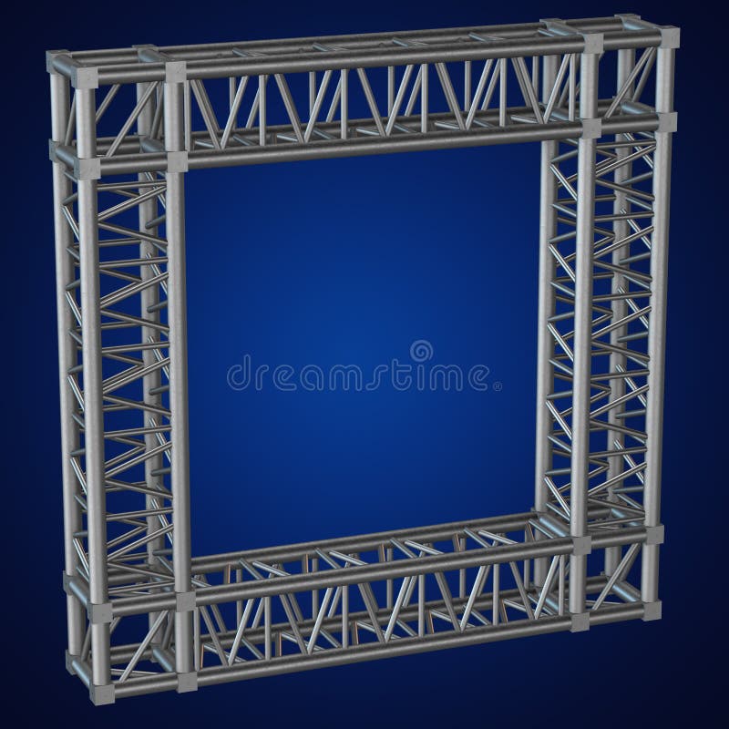 Steel truss girder element stock illustration. Illustration of ...