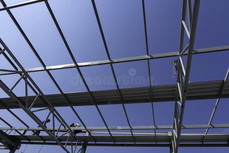 Steel truss girder stock photo. Image of frame, industrial - 178872018
