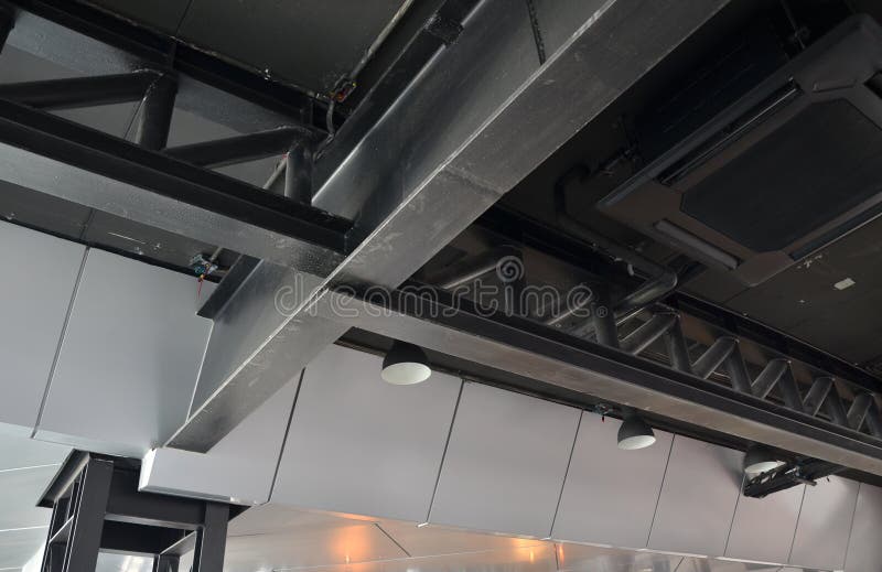 Steel Truss Structure stock photo. Image of steel, factory - 41108138