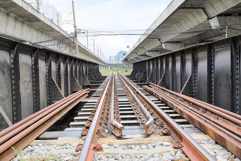 The Steel Truss Structure of the Rail Bridge, Rail Bridge, Railway ...