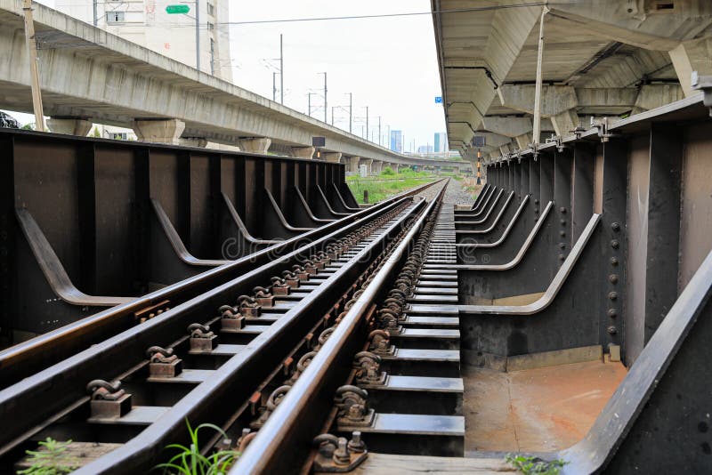 The Steel Truss Structure of the Rail Bridge, Rail Bridge, Railway ...