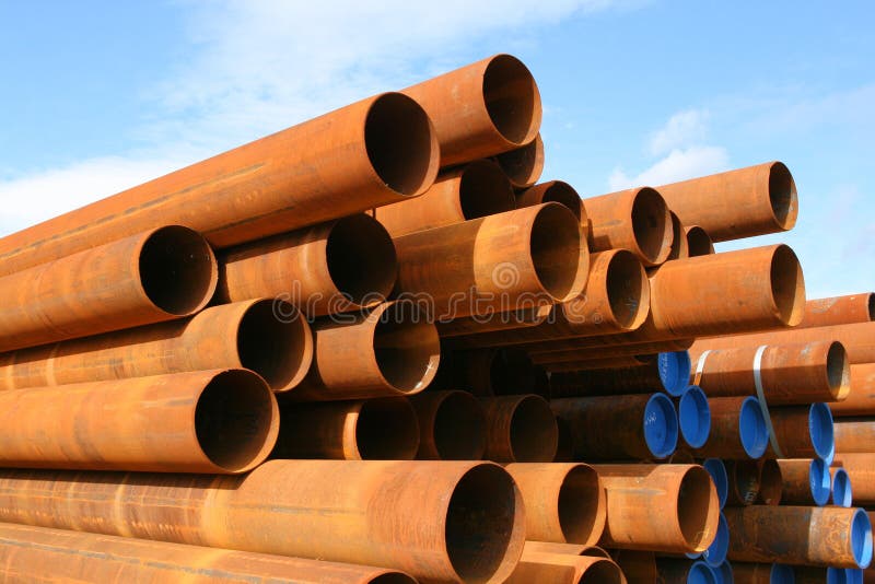 Steel tubes stock photo. Image of industrial, tube, construction - 6919558