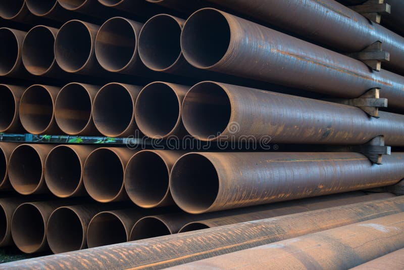 Steel tubes stock photo. Image of decay, pipe, metal - 39750152