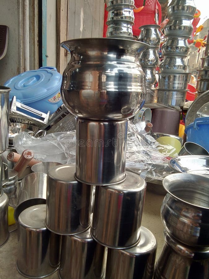 Steel Vessels Glass of Steel Stock Photo - Image of glass, home: 224088378