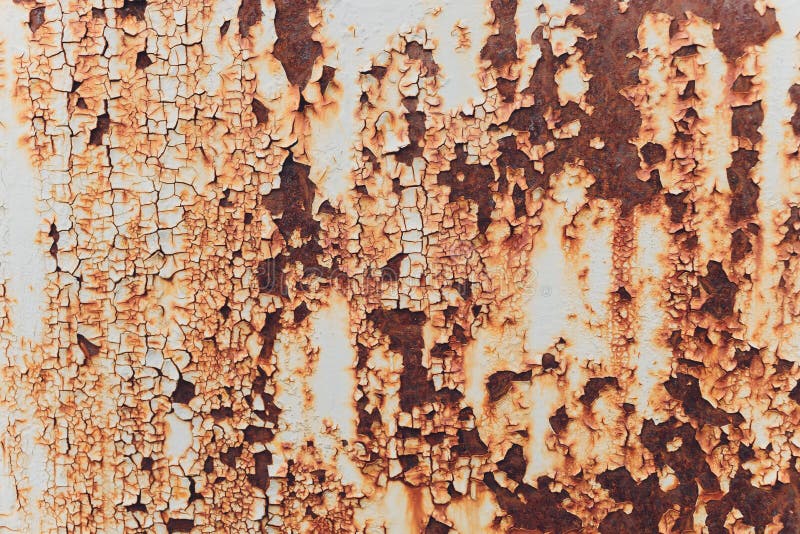 Steel Walkway Mats Sprayed Red Rust.Iron Surface Rust. Stock Image ...