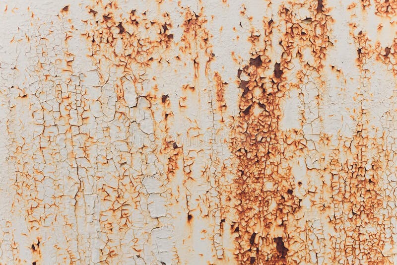 Steel Walkway Mats Sprayed Red Rust.Iron Surface Rust. Stock Image ...