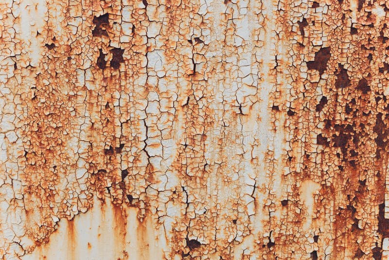 Steel Walkway Mats Sprayed Red Rust.Iron Surface Rust. Stock Photo ...