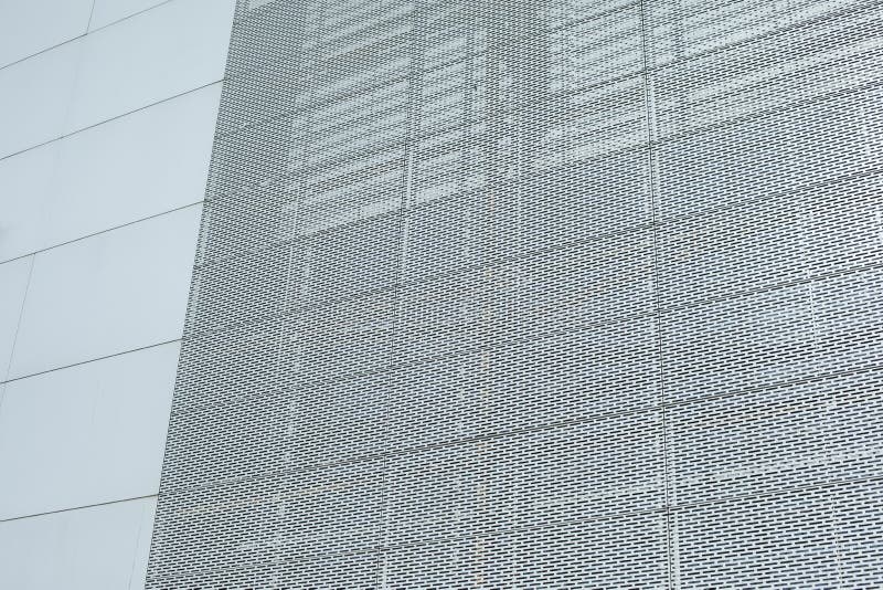 Steel Wall of Building. Grille on Wall Stock Image - Image of ...
