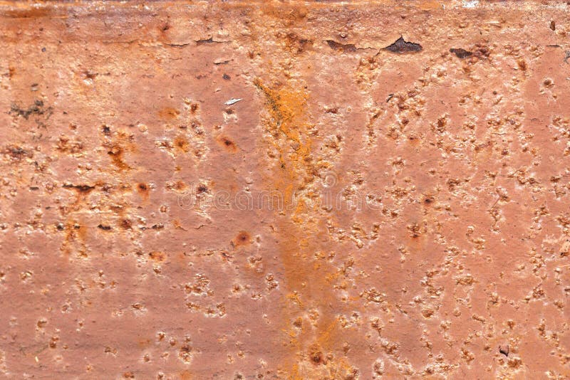 Steel Wall Sprayed Red Rust Spots. Iron Surface Rust Stock Photo ...