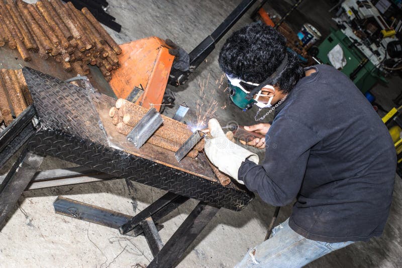 The Movement of Workers with Steel Welding Editorial Stock Image ...