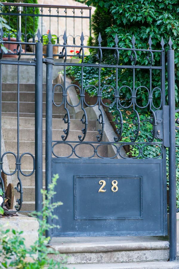 Steel wicket stock image. Image of exit, stair, modern - 57690425