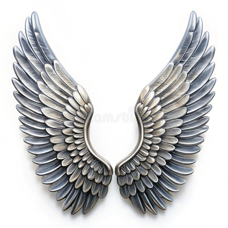 Steel wings stock illustration. Illustration of design - 358159203