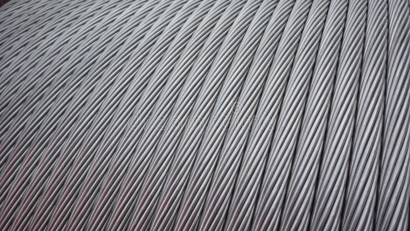 Steel Wire Cable Rope on a Drum Stock Photo - Image of cable, design ...
