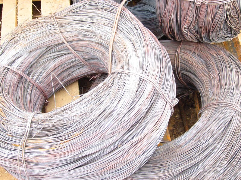 Steel Coil In Factory Warehouse, Raw Material For Many Industries Stock ...