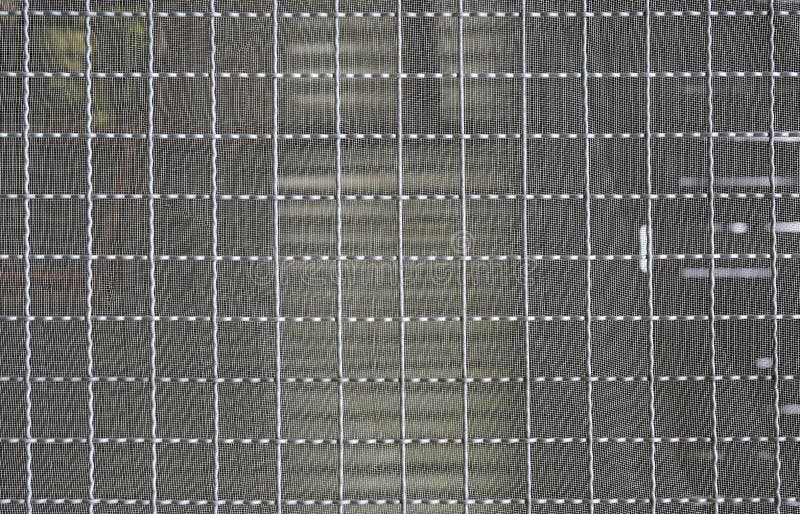 Steel Wire Mesh Fence with Mosquito Wire Screen Stock Image - Image of ...