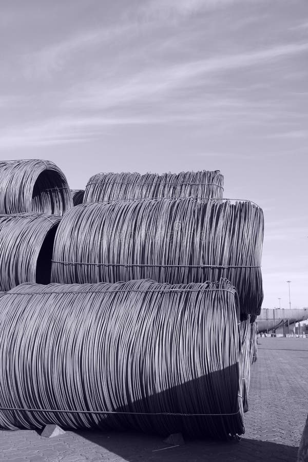 Steel wire rod stock photo. Image of equipment, foundation - 172459808
