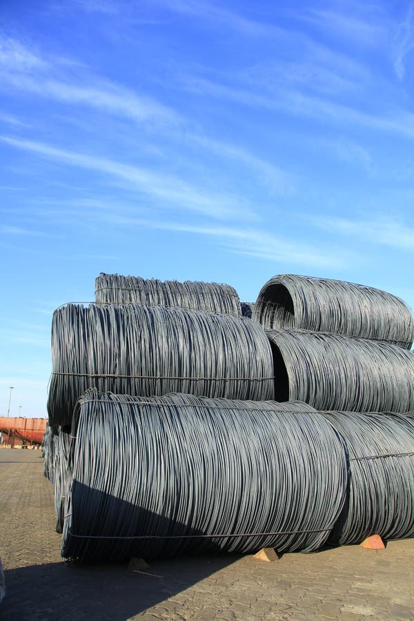 Steel wire rod stock image. Image of industry, strong - 172459817