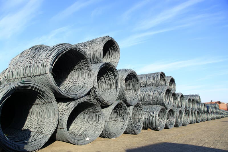 Steel wire rod stock photo. Image of foundation, materials - 172460336
