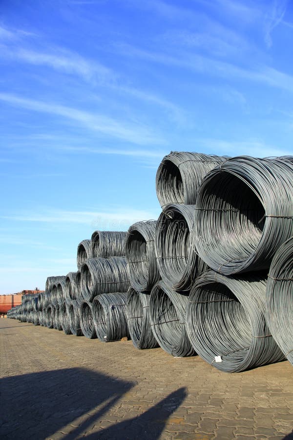 Steel wire rod stock image. Image of reinforcing, support - 172460385
