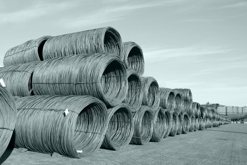 Steel wire rod stock photo. Image of material, circle - 172461094