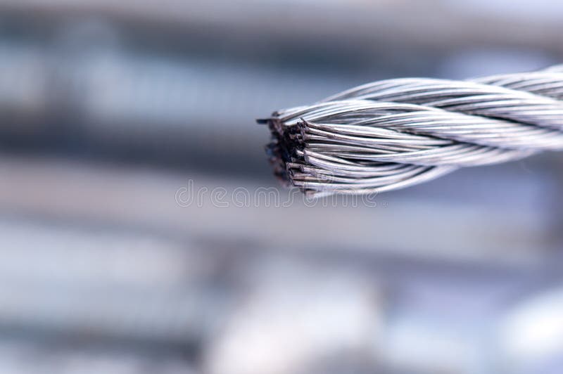 Steel Wire Rope stock photo. Image of vertical, strong - 25976526