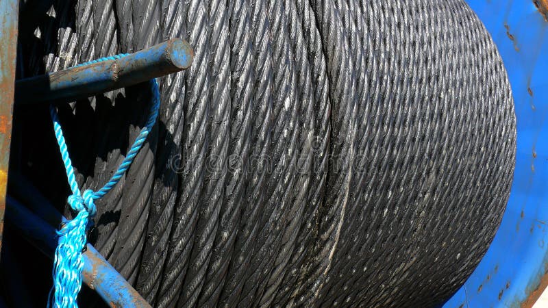 Steel Wire Rope stock image. Image of rope, heavy, metallic - 2776163
