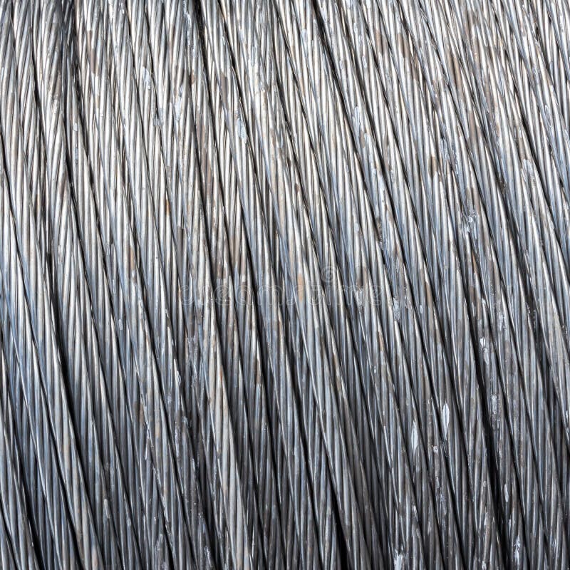 Steel Wire Rope Cable Background Stock Photo - Image of cabling, line ...