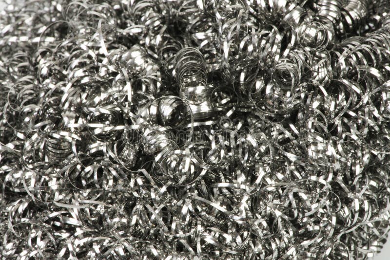 Steel shavings from CNC stock image. Image of closeup, abstract - 243401