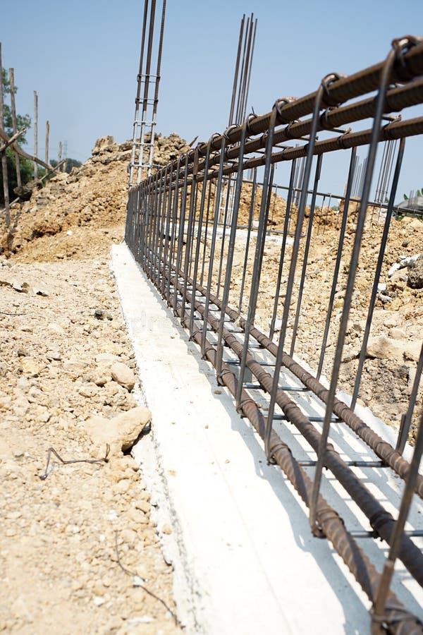 Steel Work for Reinforcement Stock Photo - Image of pole, labor: 111166968