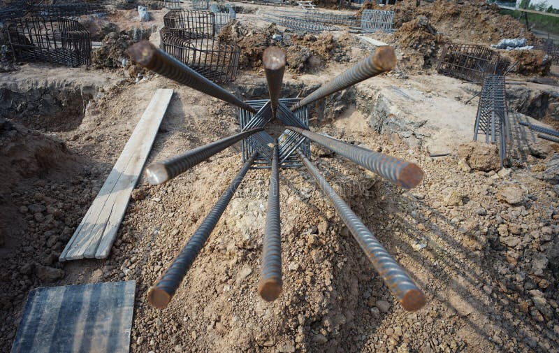 Steel Work for Reinforcement Concrete Structure Stock Photo - Image of ...
