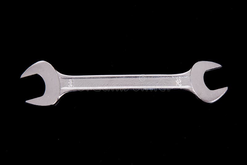 Steel wrench stock image. Image of tool, shiny, wrench - 89576749