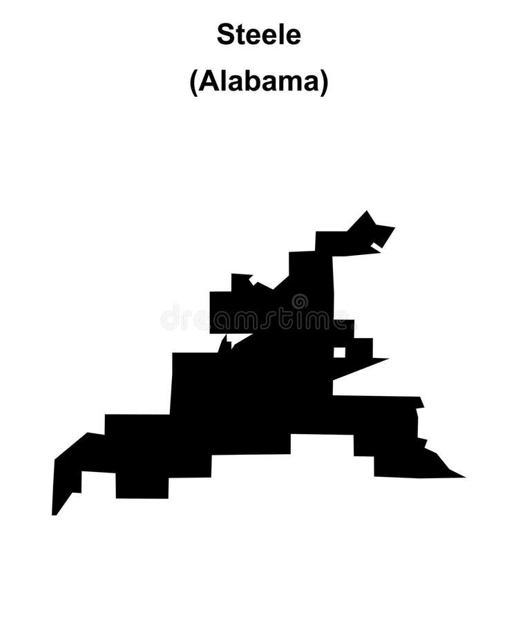 Steele outline map stock vector. Illustration of empty - 385904079