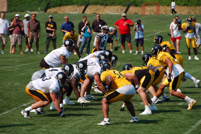 Steeler Practice editorial stock photo. Image of jersey - 7971378