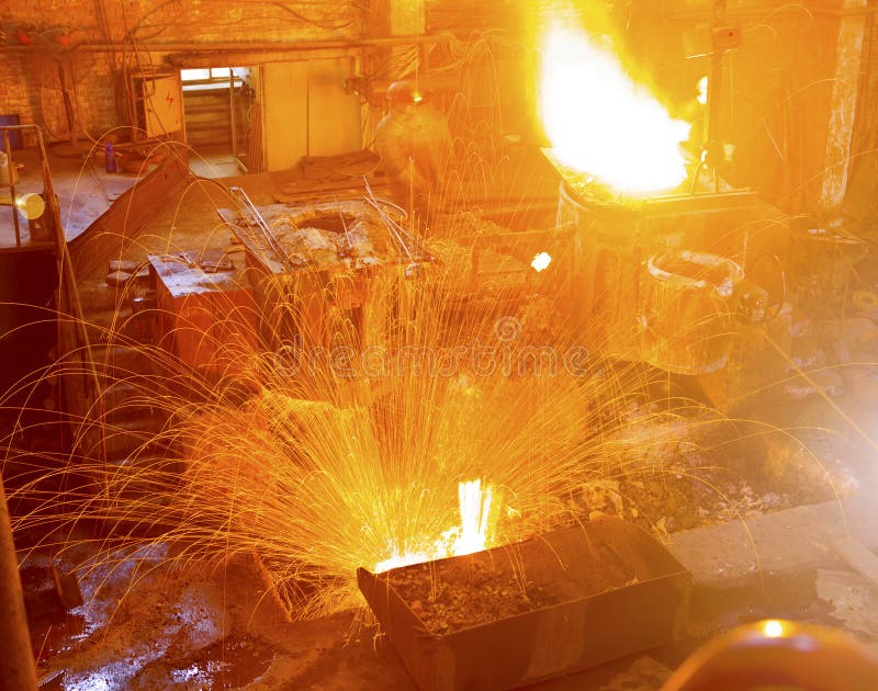 Steelmaking stock image. Image of plant, frame, casting - 38978919
