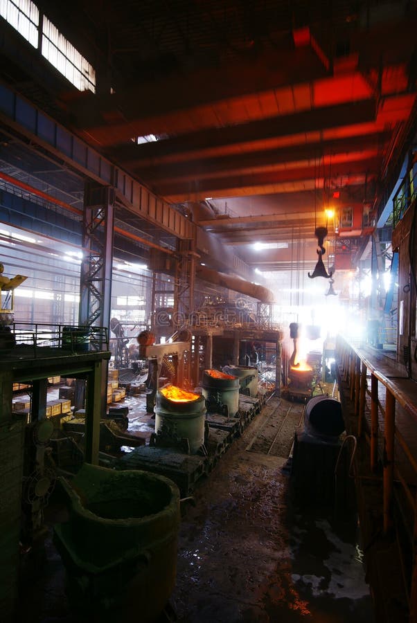 Steelmaking iron works stock photo. Image of smoke, steelmaking - 11993354
