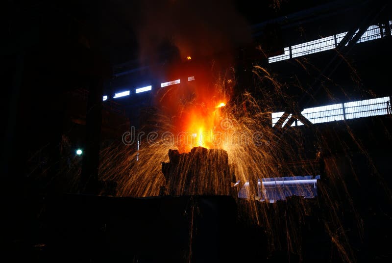 Steelmaking Iron Works Picture. Image: 12017381