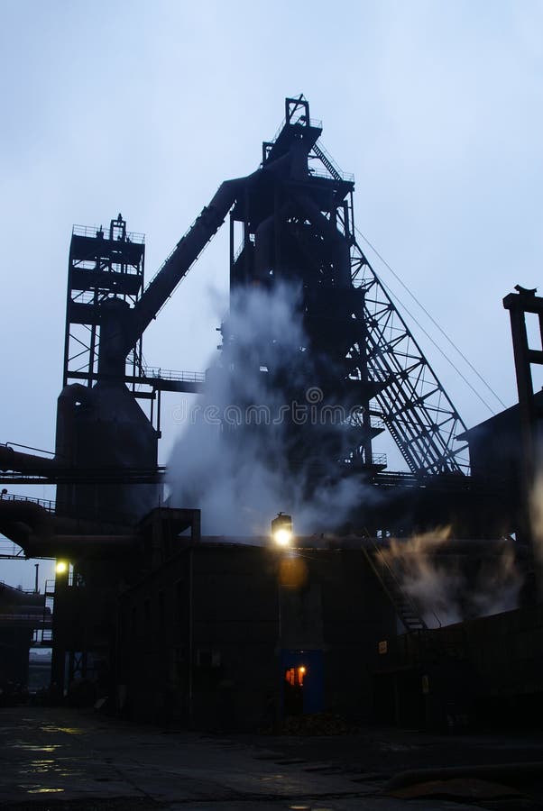 Steelmaking iron works stock photo. Image of workshop - 12017756