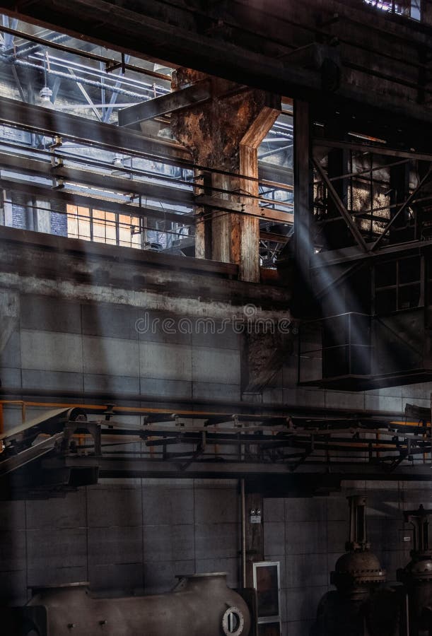 Steelmaking plant stock photo. Image of ruins, heavyindustry - 172064178