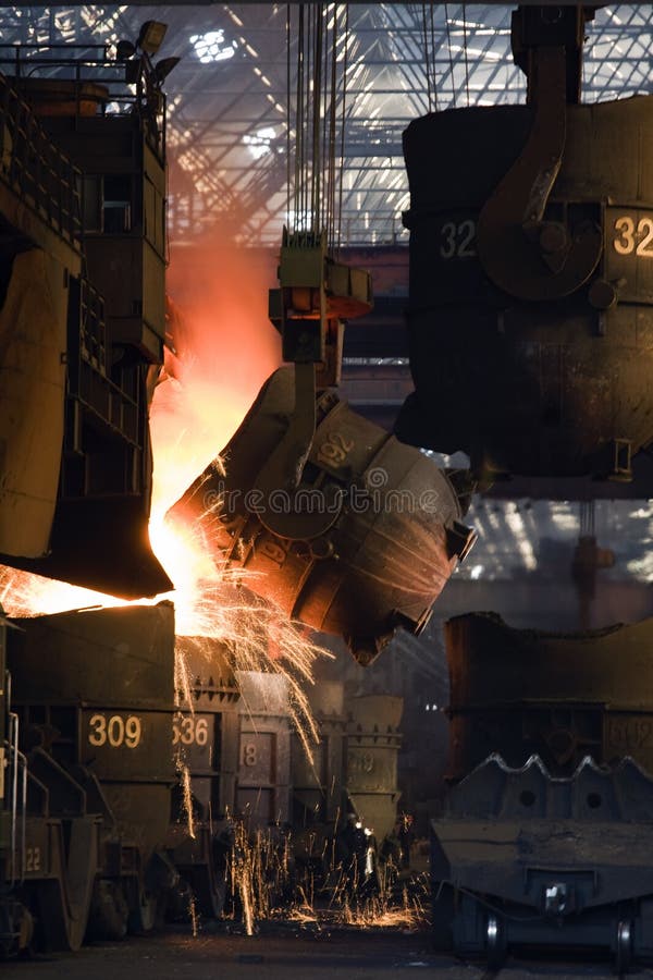 Steelworks stock photo. Image of high, blue, furnace - 14007748