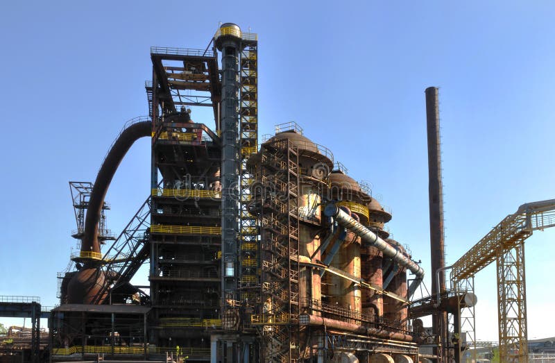 Steelworks Vitkovice stock photo. Image of blue, rust - 24758516