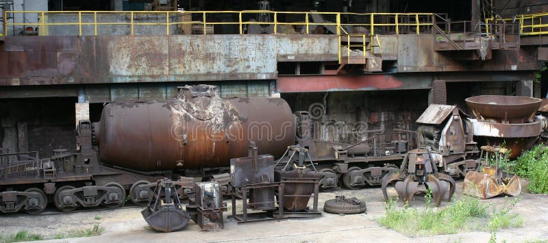 Steelworks Vitkovice stock image. Image of fungus, production - 3757837