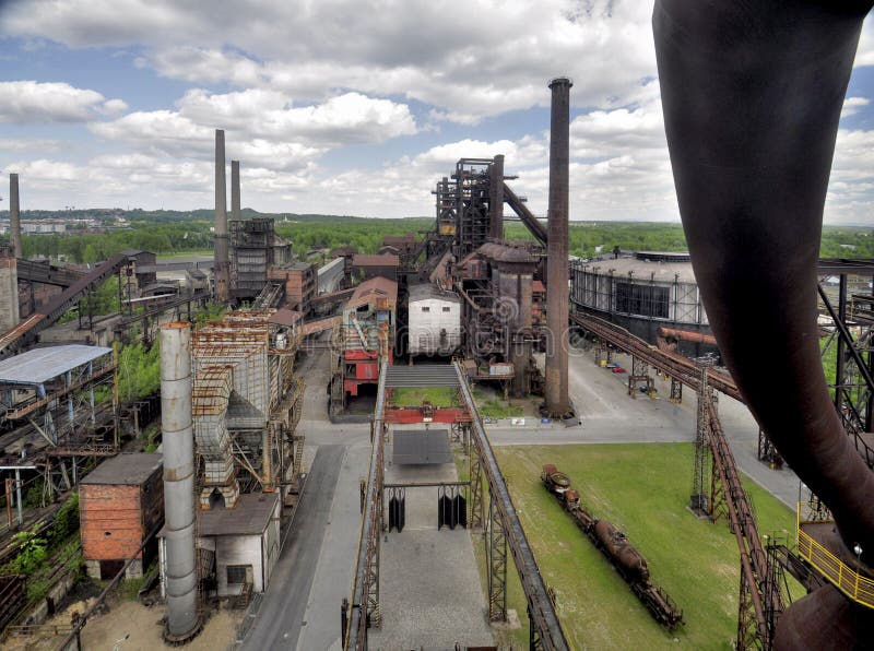 Steelworks Vitkovice stock image. Image of furnaces, construction ...