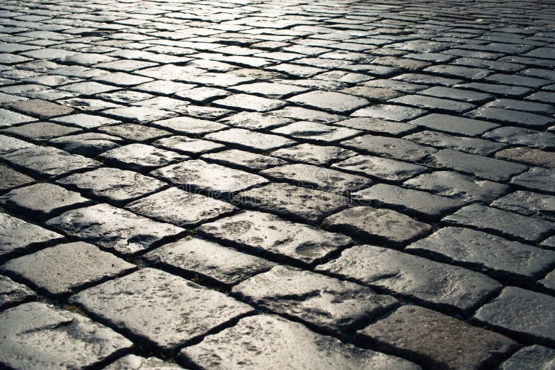 Steenbestrating in Perspectief Grey Block Texture Stock Foto - Image of ...